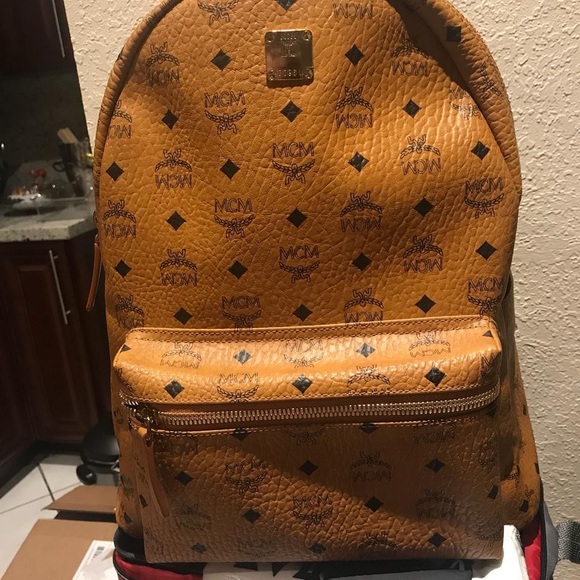 MCM | Bags | Mcm Cognac Backpack | Poshmark